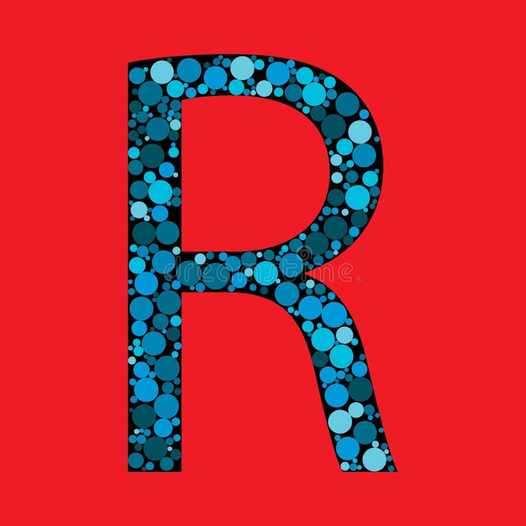 Capital Letter R. Vector Abstract Alphabet Design Stock Vector ...