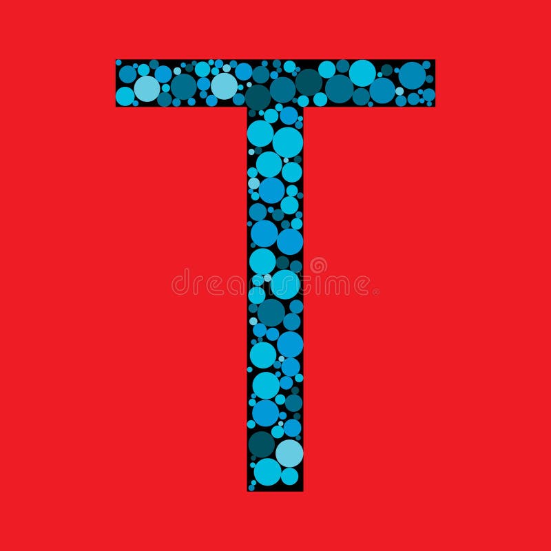 Capital Letter T. Vector Abstract Alphabet Design Stock Vector ...