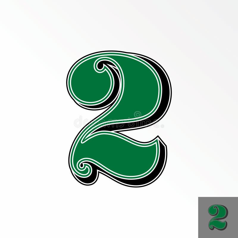 Letter Number 44 Font with Cut Swoosh. Related Initial Monogram Numeric ...
