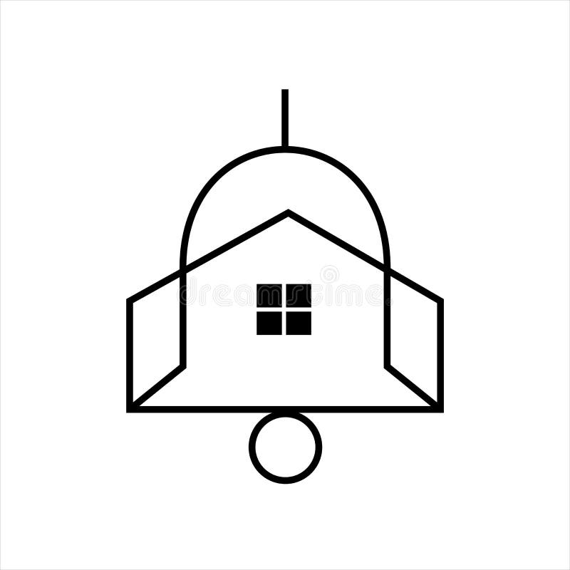 Property Notification Sign for UI. Editable Property Bell Icon Stock ...