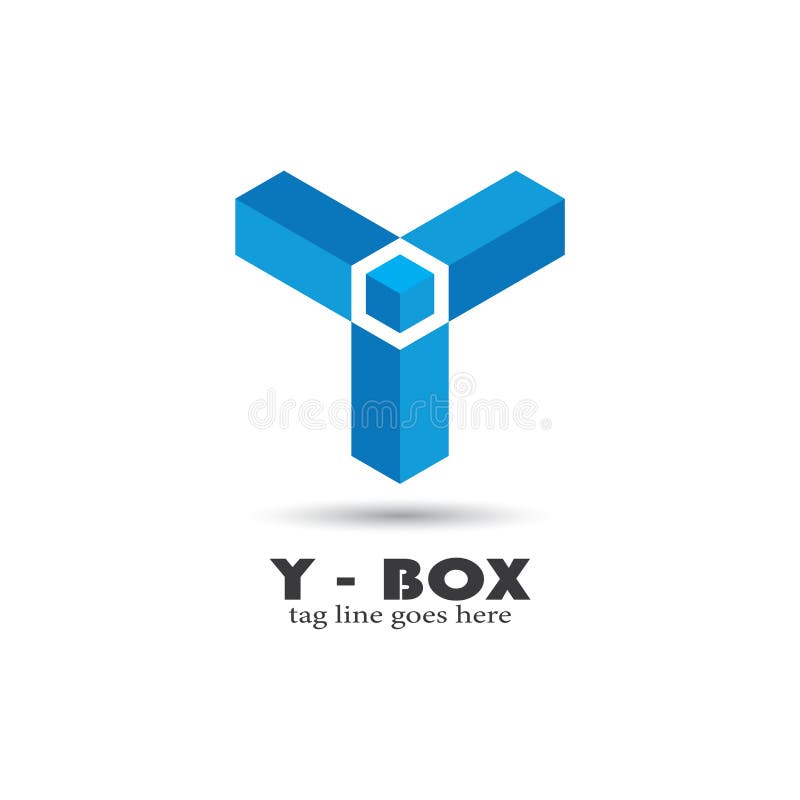 Letter y and box type logo stock vector. Illustration of creative ...