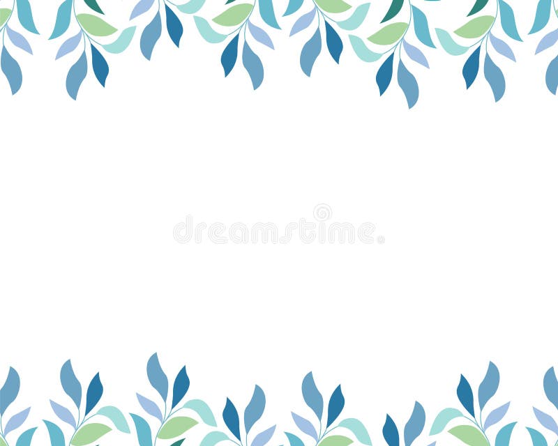 Rectangle Border Design Concept of Beautiful Colorful Leaves Isolated ...