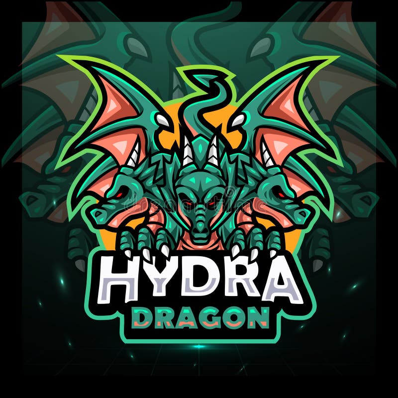 Hydra Dragon Mascot. Esport Logo Design Stock Vector - Illustration of ...