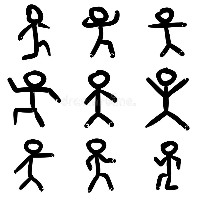 Stickman that Describes the Expression. Cute Stickman Stock Vector ...