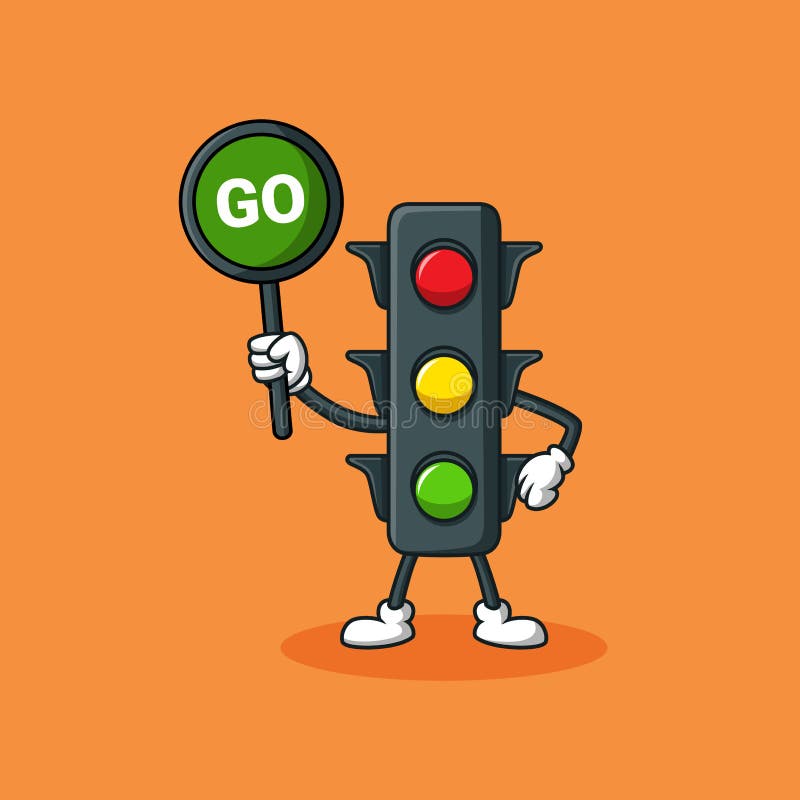 Cute cartoon traffic sign stock illustration. Illustration of sign ...
