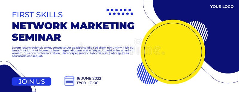 Network Marketing Seminar Banner Template Design for Webinar, Marketing ...