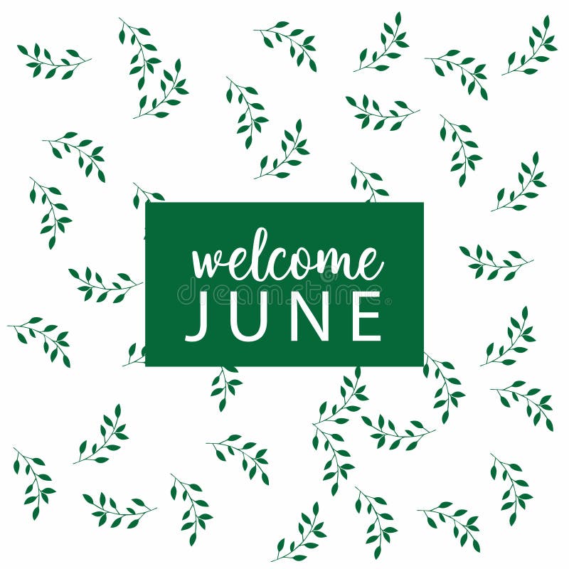 June Design with Dove and Floral Vector. Suitable for Banner and Card ...