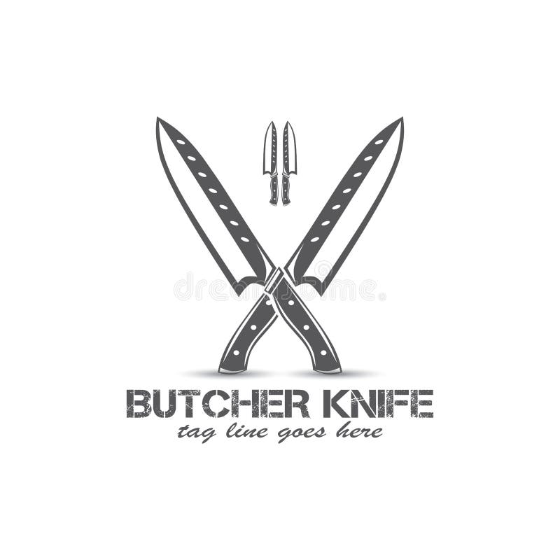 Butcher Knife Silhouette Set with Various Shapes Stock Vector ...