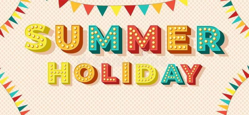 Summer Holiday Vibes. Summer Holiday Text Design Banner Stock Vector ...