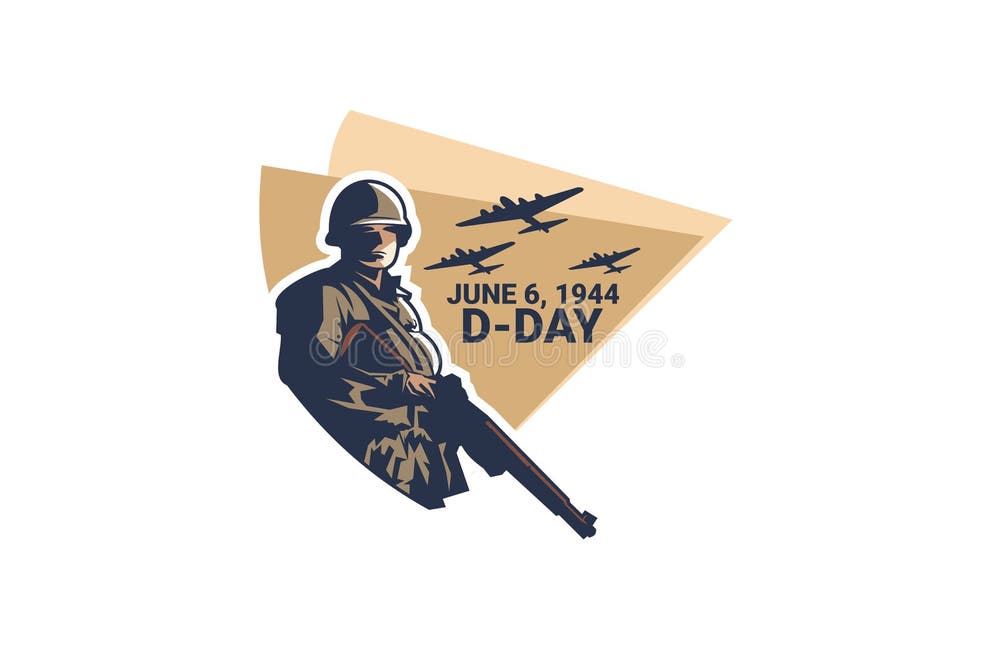 June 6, 1944. D-day, Normandy Landing Vector Illustration Stock Vector ...