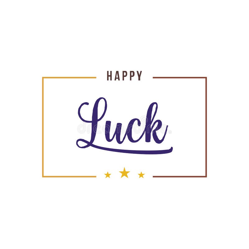 Happy luck design stock illustration. Illustration of floral - 248645089