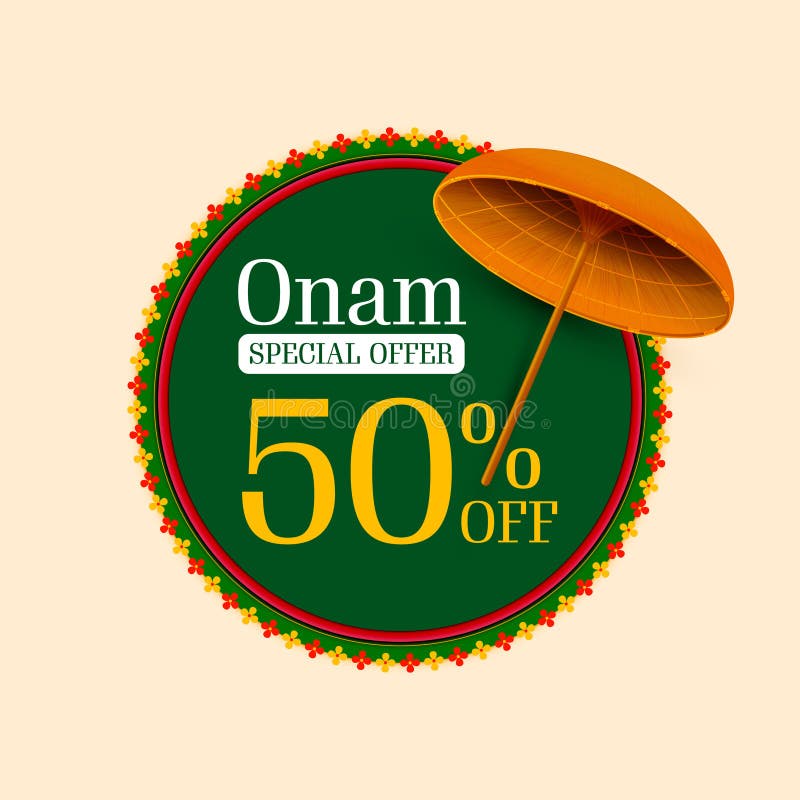 Kerala Onam Festival Special Offer 50 Off with Festival Elements Stock ...