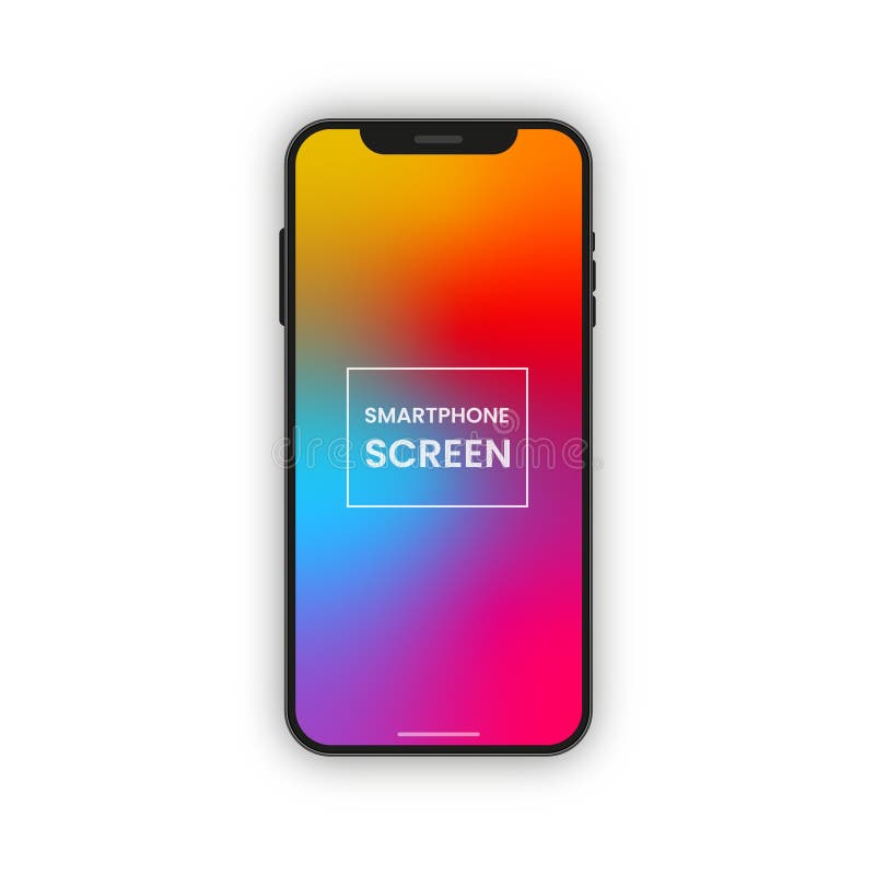 Realistic Smartphone Interface Vector Mockup Stock Vector ...