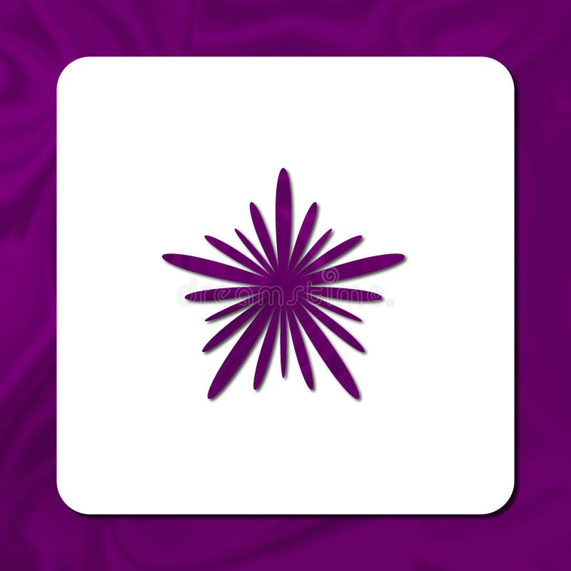 Logo Shaped Element with Dark Purple Color. Stock Illustration ...