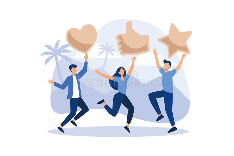 Vector Illustration, Best Performance, Highest Rating, Vote, Score Five ...