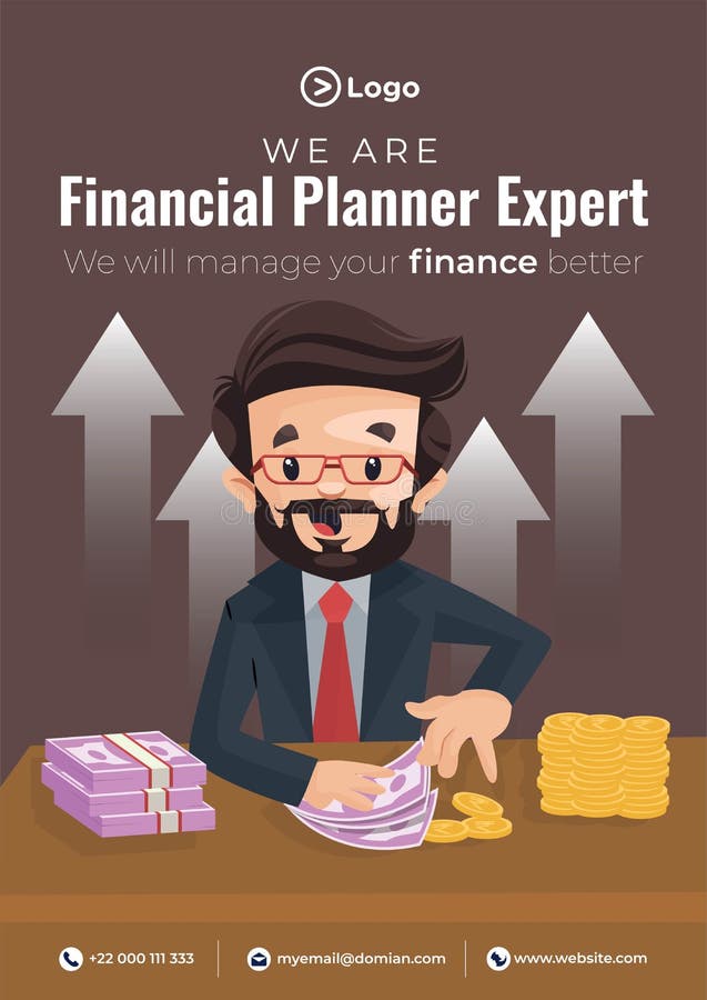 Flyer Design of Financial Planner Expert Template Stock Vector ...