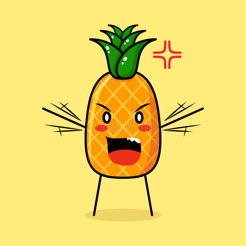 Angry Pineapple Stock Illustrations – 349 Angry Pineapple Stock ...