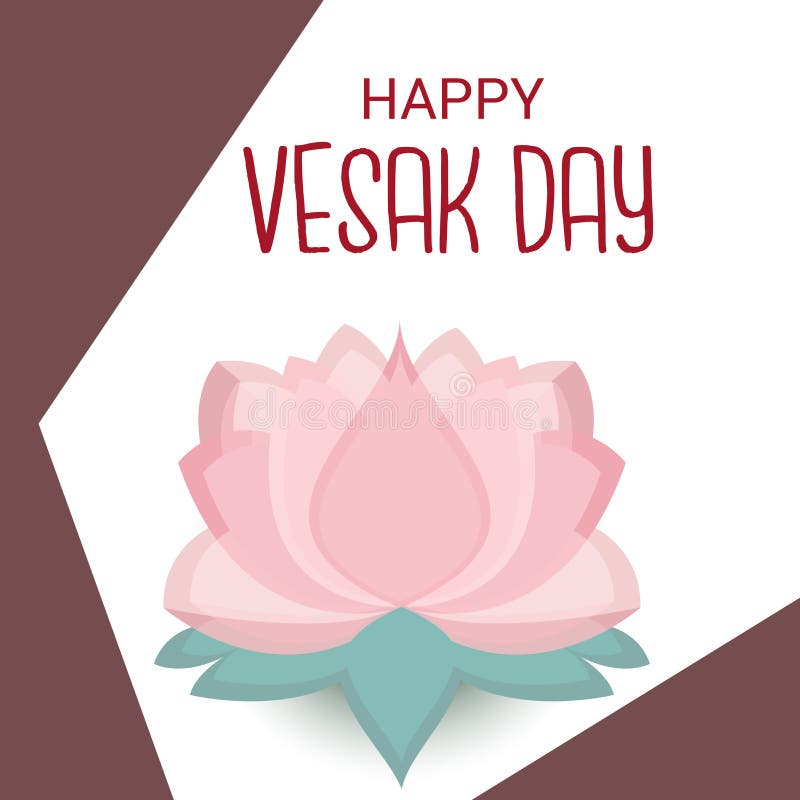 Vesak Day is a Holy Day for Buddhists. Happy Buddha Day Stock ...