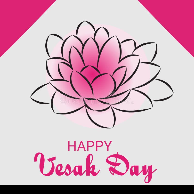 Vesak Day is a Holy Day for Buddhists. Happy Buddha Day Stock ...