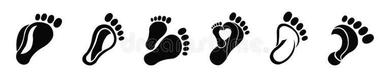 Vector Inspiration Logo Foot Left and Right Foot Soles Contour ...