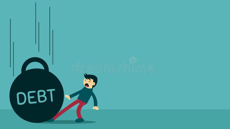 Illustration Vector Graphic Cartoon Character of Businessman in Heavy ...