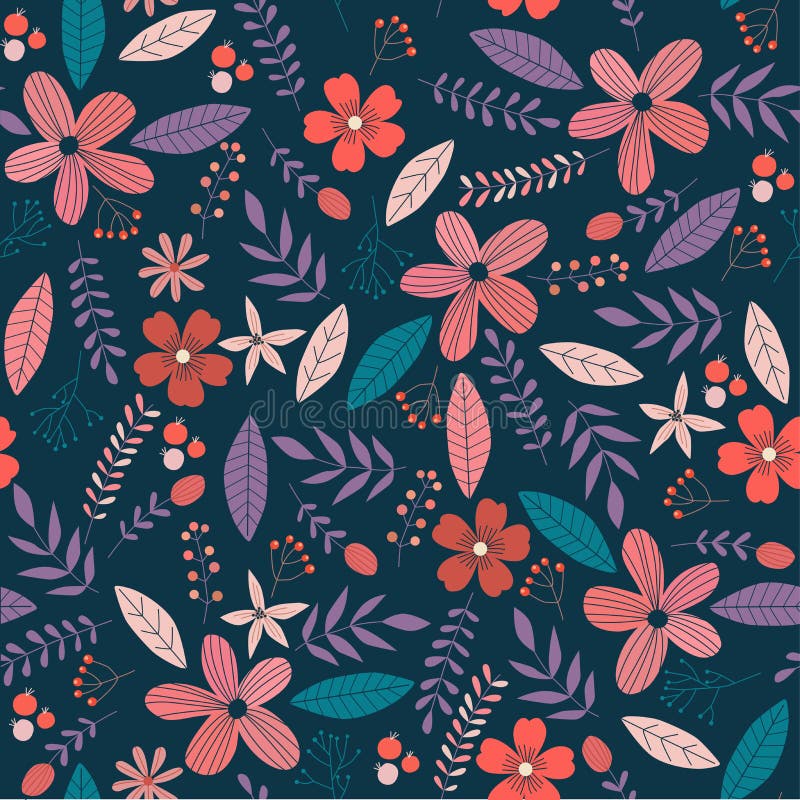 Print. Cute Floral Pattern in the Small Flower. Stock Vector ...