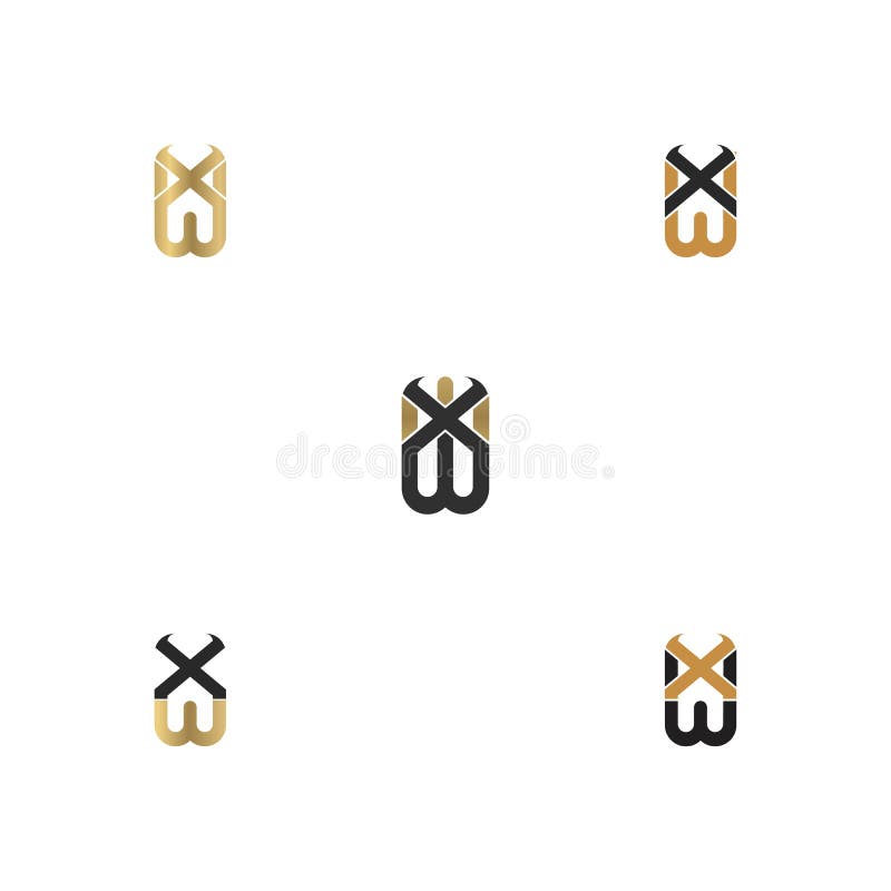 Alphabet Letters Initials Monogram Logo XW, WX, X and W Stock Vector ...