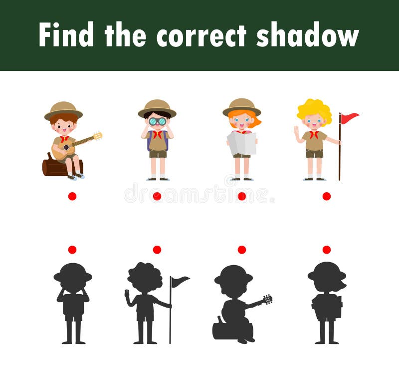 Shadow Matching Game for Kids, Visual Game for Kid, Find the Correct ...