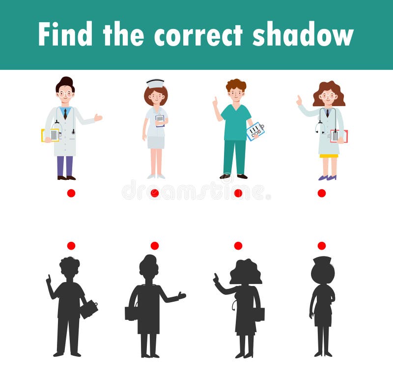 Shadow Matching Game for Kids, Visual Game for Kid, Find the Correct ...