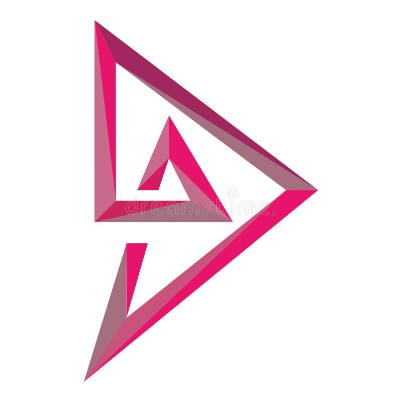 Letter DA or AD Triangle Logo Vector Stock Vector - Illustration of ...
