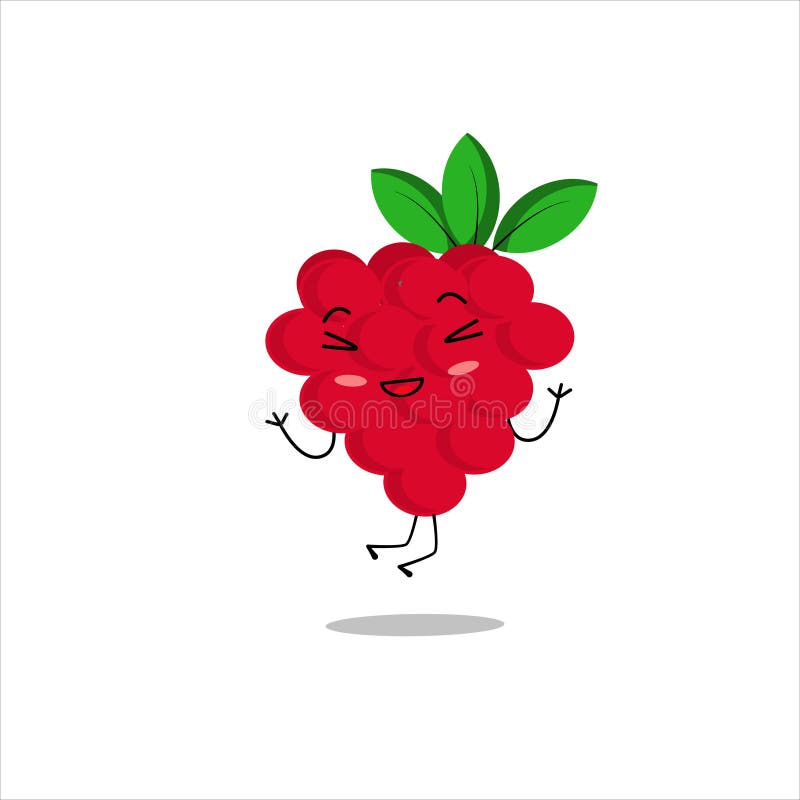 Rasperry Icon Character. Illustration Vector Graphic of Raspberry ...