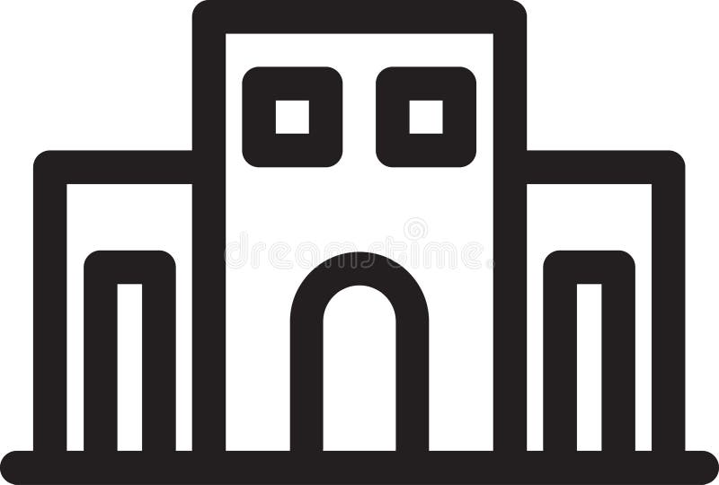 Icon Illustration of Building Stock Vector - Illustration of concept ...