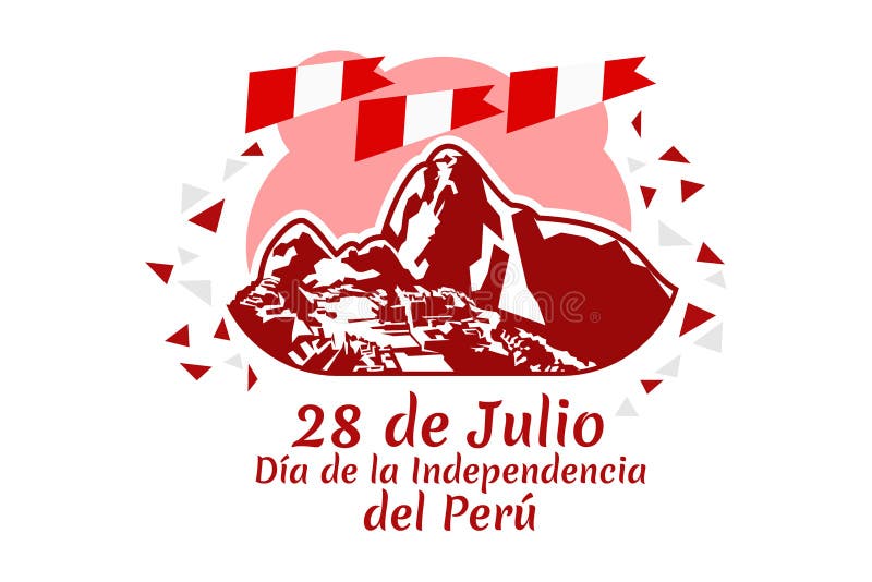 Translate: July 28, Independence Day of Peru Stock Vector ...