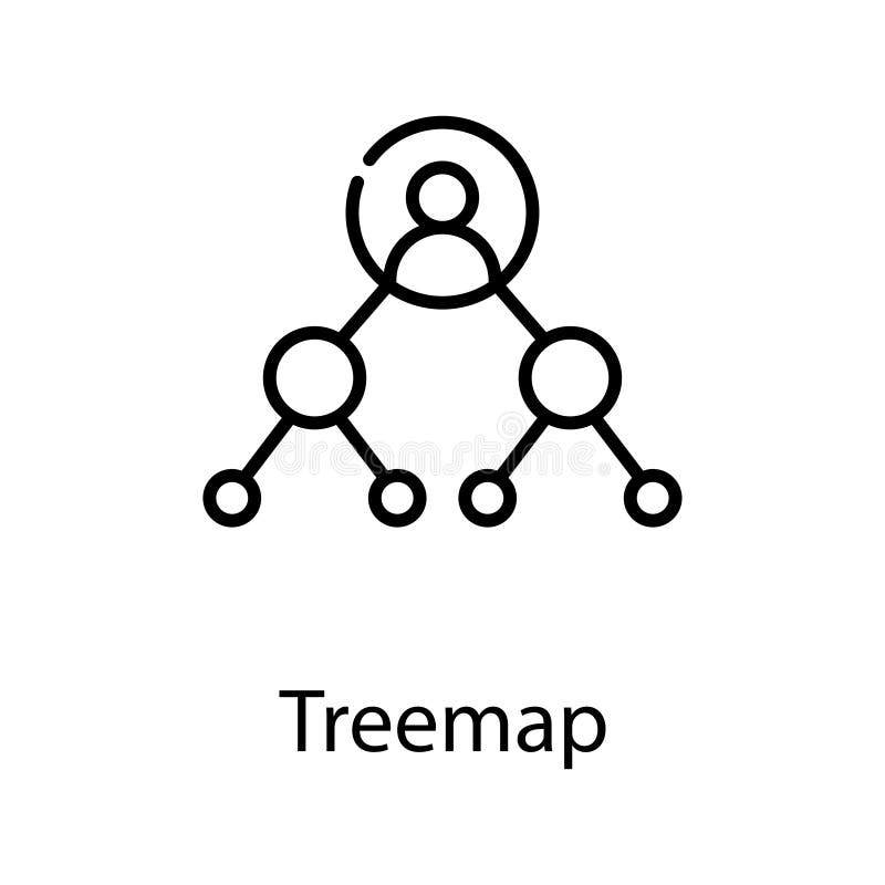 Treemap Vector Outline Icon Design Illustration. Stock Vector ...