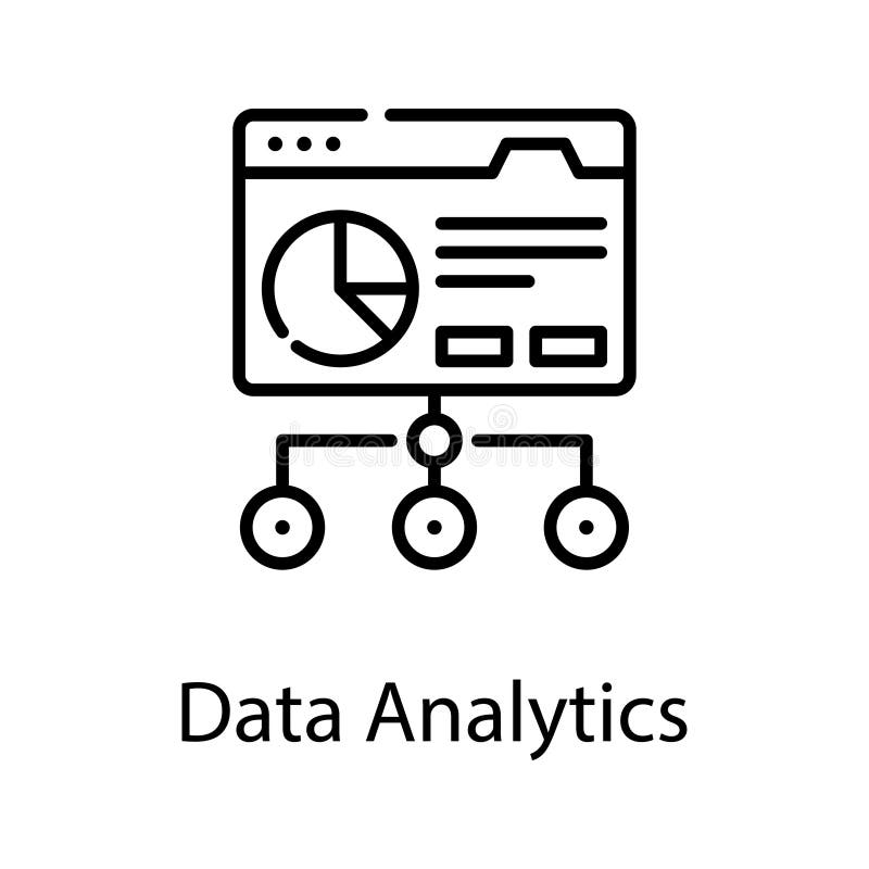 Data Analytics Vector Solid Icon Design Illustration. Housekeeping ...