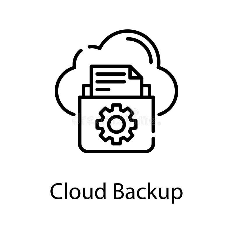 Marketing Cloud Vector Fill Outline Icon Design Illustration. Digital ...