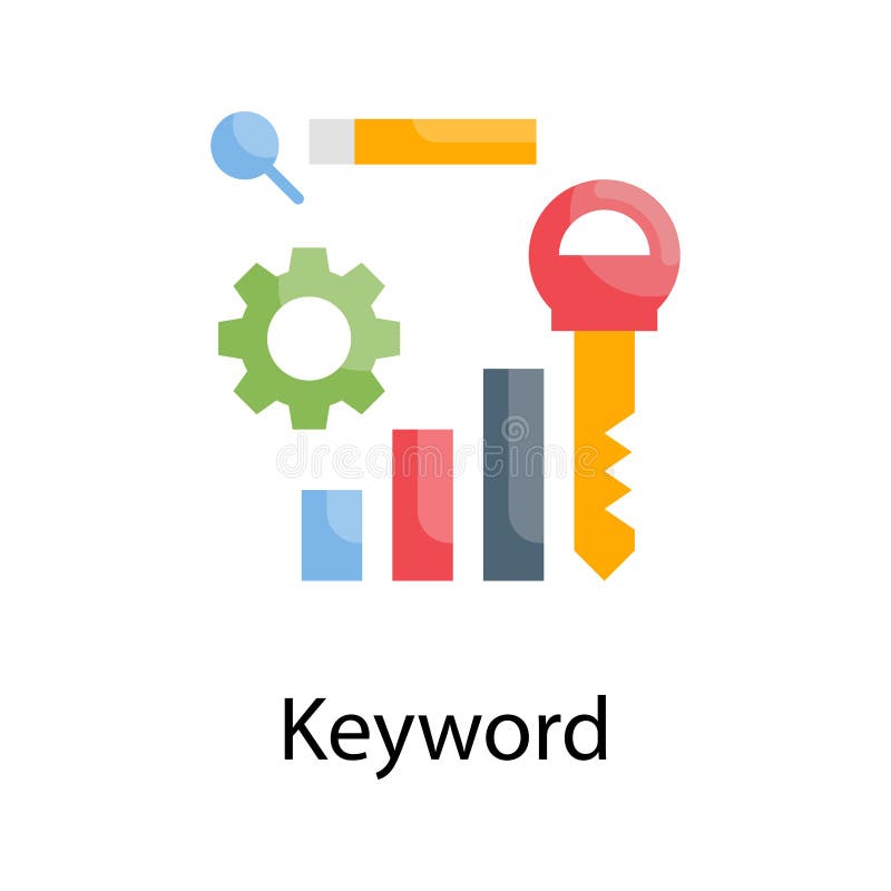 Keyword Vector 2 Colour Icon Design Illustration. Stock Vector ...