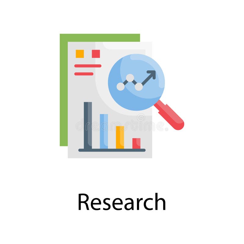 Research Vector Outline Icon Design Illustration. Creative Process ...
