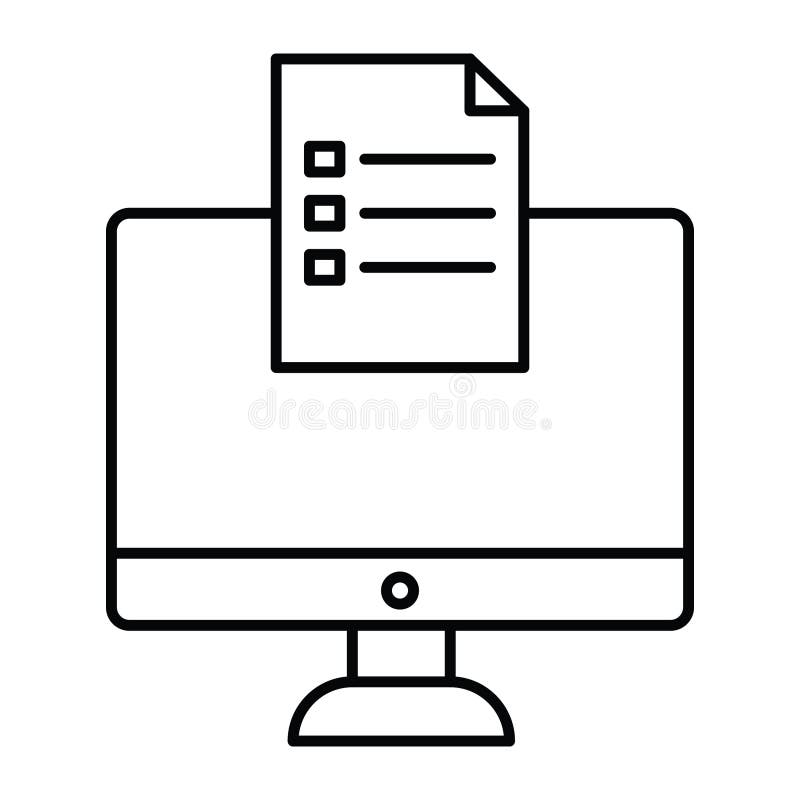 Online Test Which Can Easily Modify or Edit Stock Vector - Illustration ...