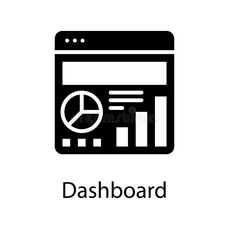 Business Dashboard Vector Two Color Lines Icon Style Illustration. EPS ...