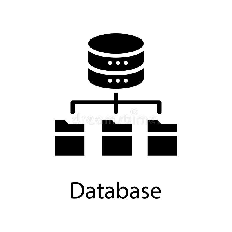 Dataset Vector Solid Icon Design Illustration. Stock Vector ...