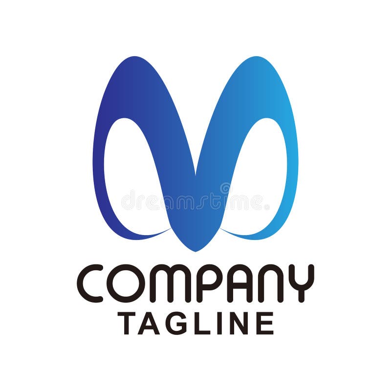 Creative and Unique Letter M Abstract Logo Stock Vector - Illustration ...