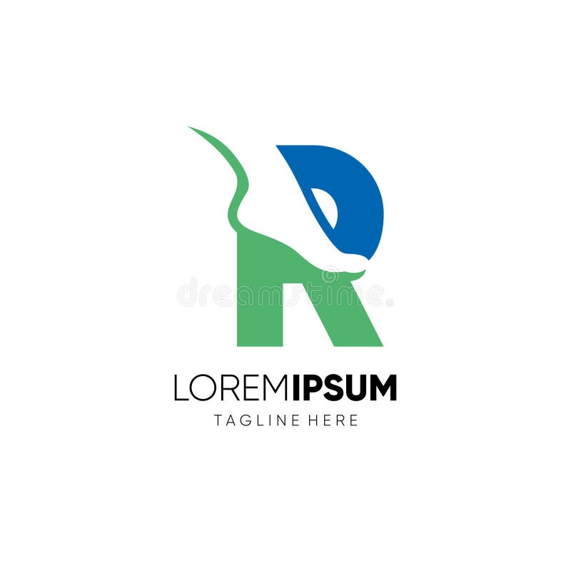 Letter R Foot Care or Ankle Logo Design Icon Vector Graphic Stock ...