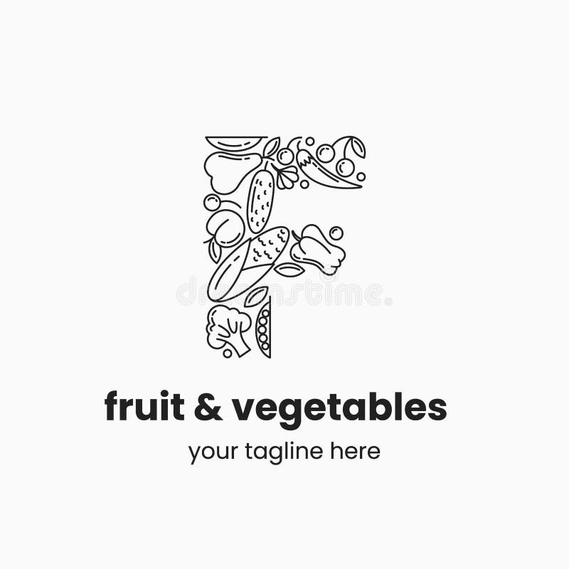 Letter F Logo Food Stock Illustrations – 423 Letter F Logo Food Stock ...