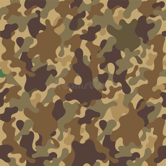 Army Camouflage Fractal Seamless Pattern Stock Vector - Illustration of ...