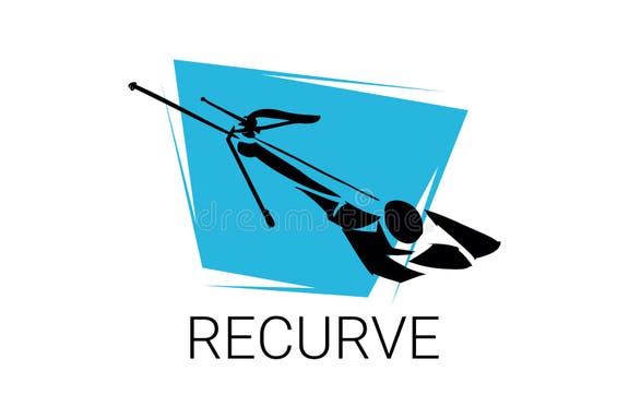 Recurve Archery Sport Vector Line Icon. Stock Vector - Illustration of ...