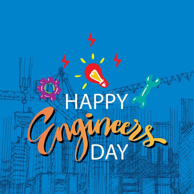 Happy Engineer Day Vector Design Illustration Stock Illustration ...