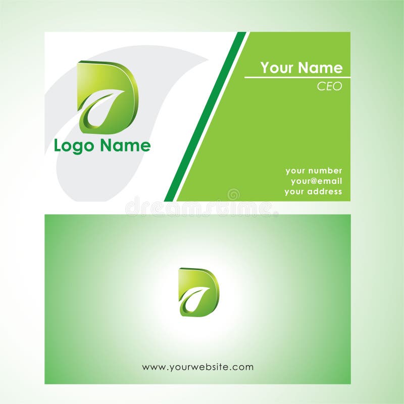 Green Vector Envelope Design Layout Stock Vector - Illustration of ...