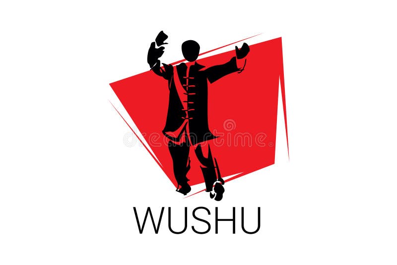 Wushu Sport Vector Line Icon. Sportman, Fighting Stance Stock Vector ...