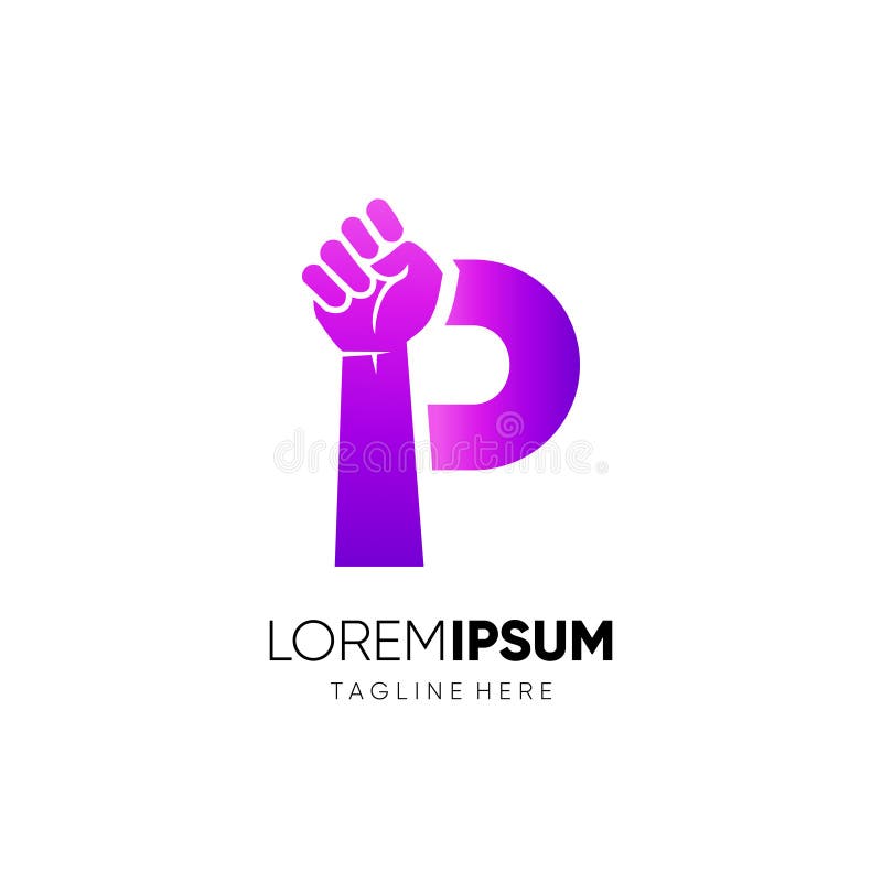 Letter P Initial Punch Logo Design Vector Icon Graphic Stock Vector ...